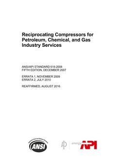 API Std 618 (R2016) PDF - Technical Standards Store