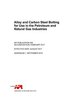 API Spec 20E PDF - Technical Standards Store