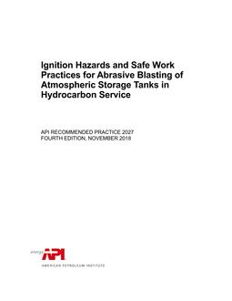 API RP 2027 PDF - Technical Standards Store
