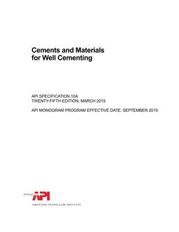 API Spec 10A PDF - Technical Standards Store