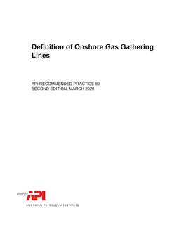 API RP 80 PDF - Technical Standards Store