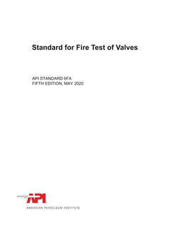 API Std 6FA PDF - Technical Standards Store