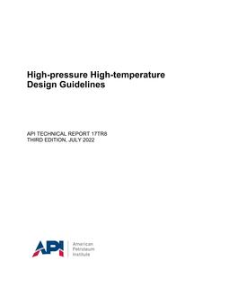 API TR 17TR8 PDF - Technical Standards Store