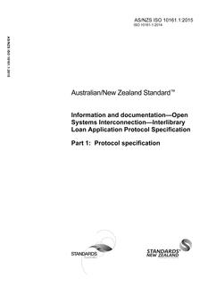 AS/NZS ISO 10161.1 PDF - Technical Standards Store