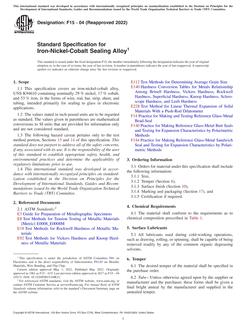 ASTM F15 PDF - Technical Standards Store