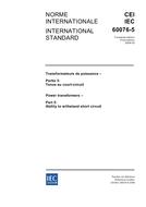 IEC 60076-5 Ed. 3.0 b PDF - Technical Standards Store