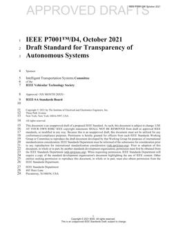 IEEE 7001 PDF - Technical Standards Store