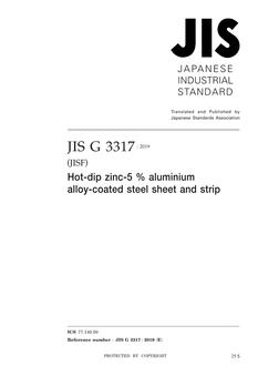 JIS G 3317 PDF - Technical Standards Store