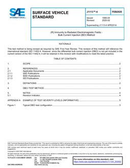 SAE J1113/4 PDF - Technical Standards Store