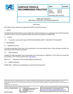 SAE J284 PDF - Technical Standards Store