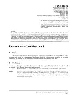 TAPPI T 803 PDF - Technical Standards Store